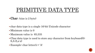 Data types | PPTX