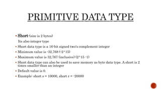 Data types | PPTX