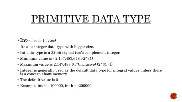 Data types | PPT