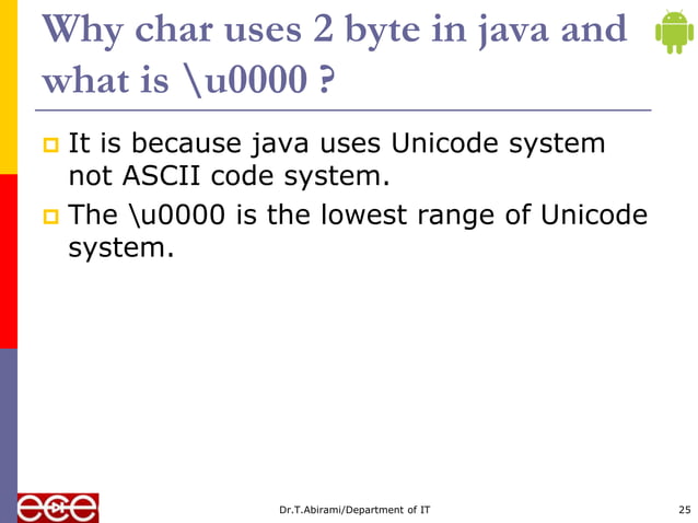 Java Programming Data Types Ppt