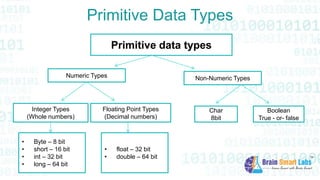 Data types - brainsmartlabs | PPT