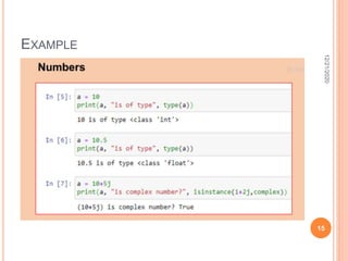 Datatypes Python Programming | Ppt