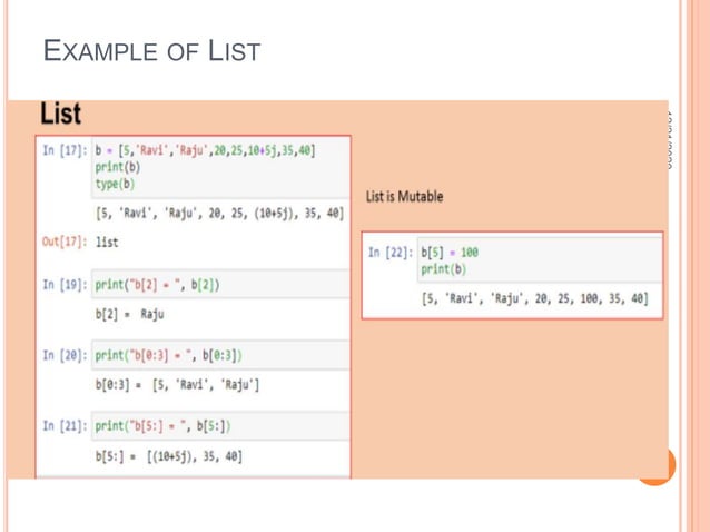 Datatypes Python Programming Ppt