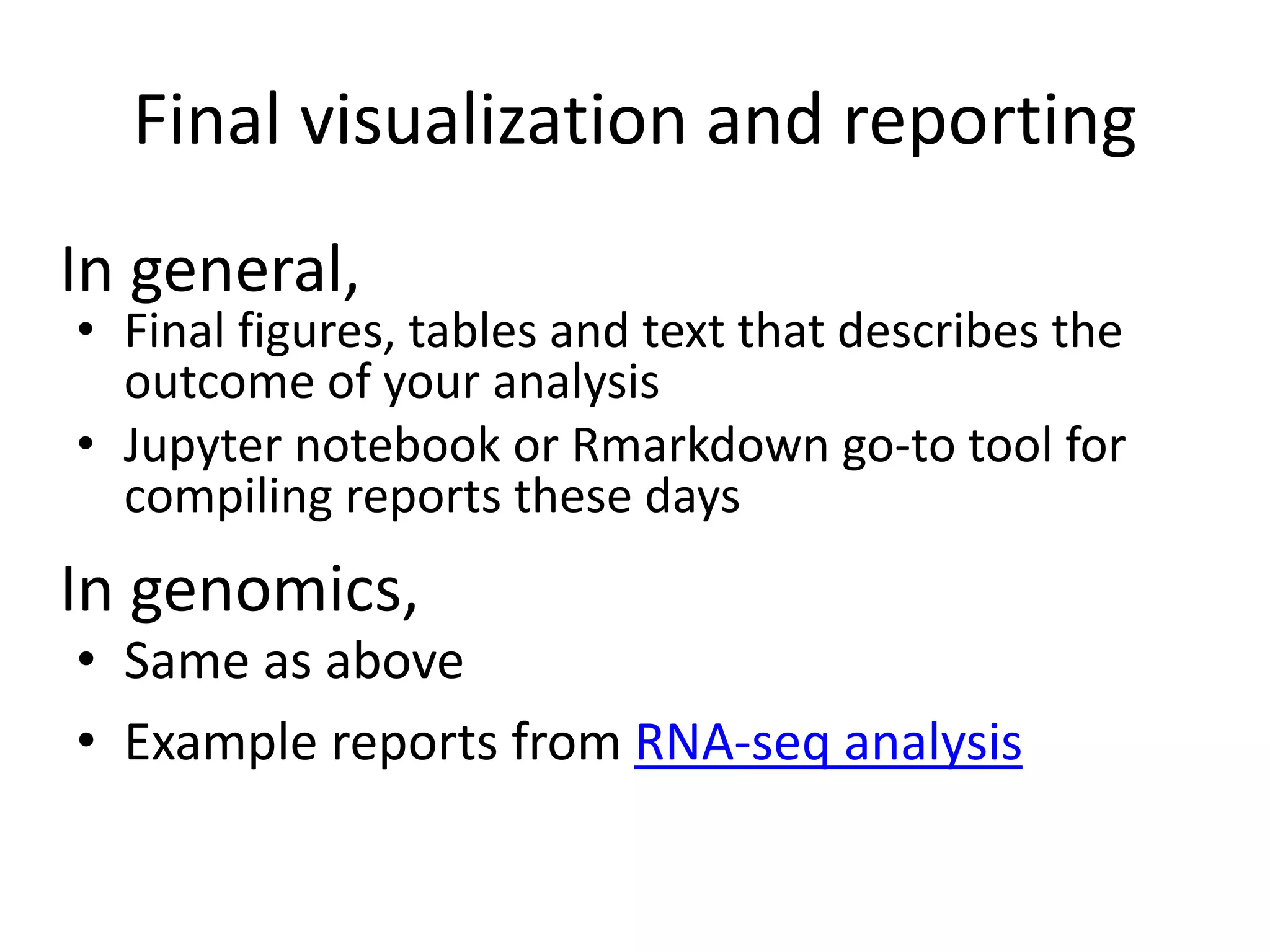 Data analysis patterns, tools and data types in genomics | PPT