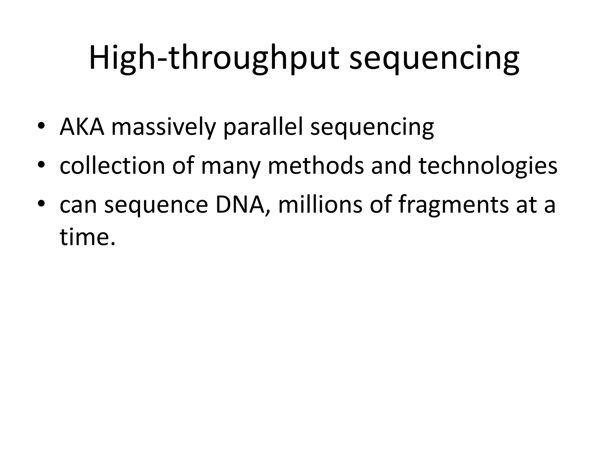 Data analysis patterns, tools and data types in genomics | PPT