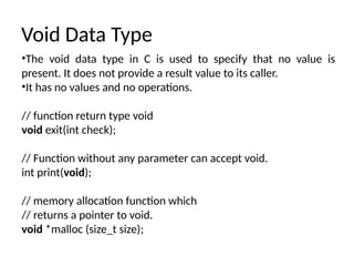 C Programming : data types and types of variable.pptx