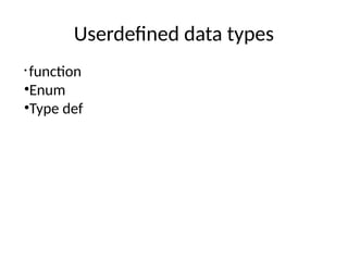 C Programming : data types and types of variable.pptx