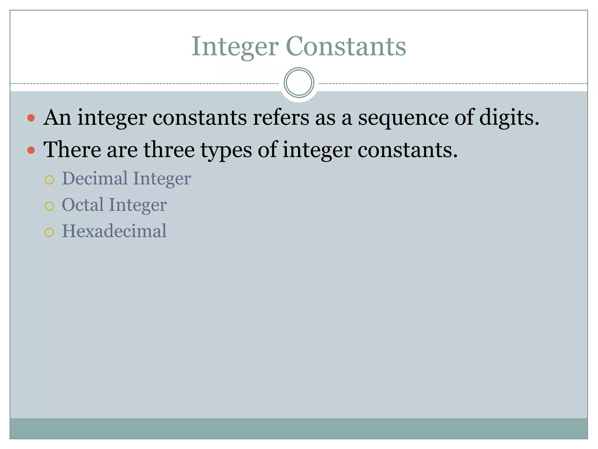 Data Types and Variables In C Programming | PPTX