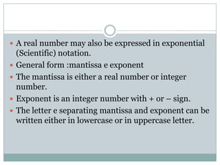 Data Types and Variables In C Programming | PPTX