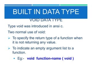 Data types in c++ | PPTX