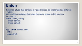 Datatypes in c | PPTX