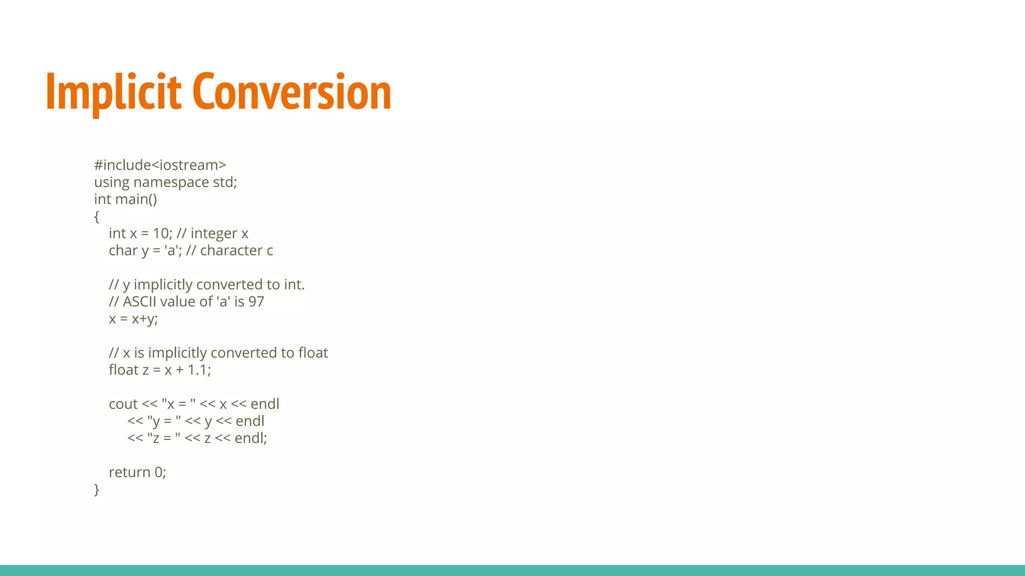 Data types in c++ | PDF