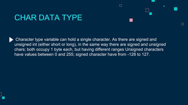 Data types in C | PPTX