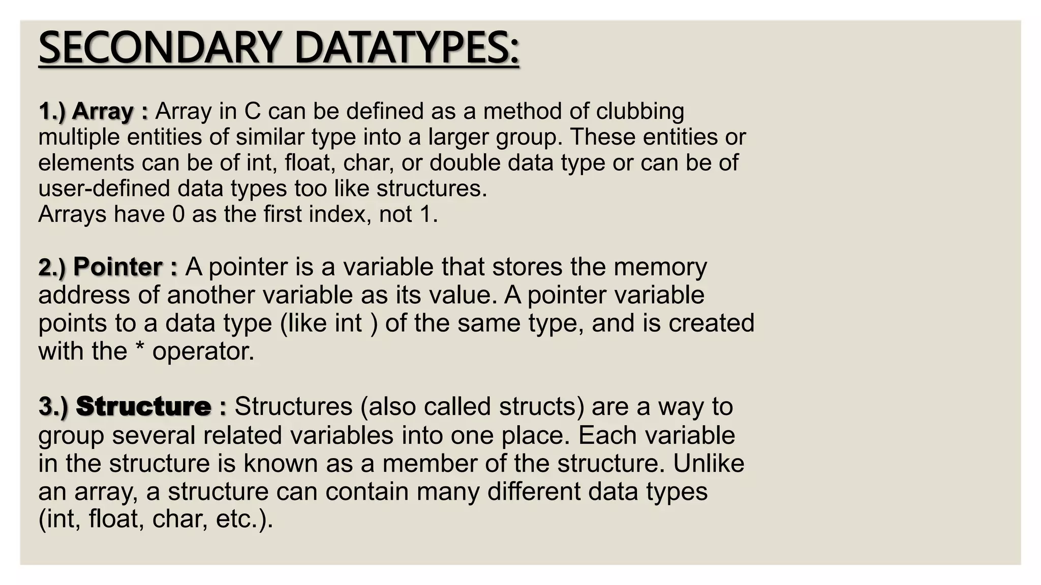DATA TYPES IN C Language.pptx