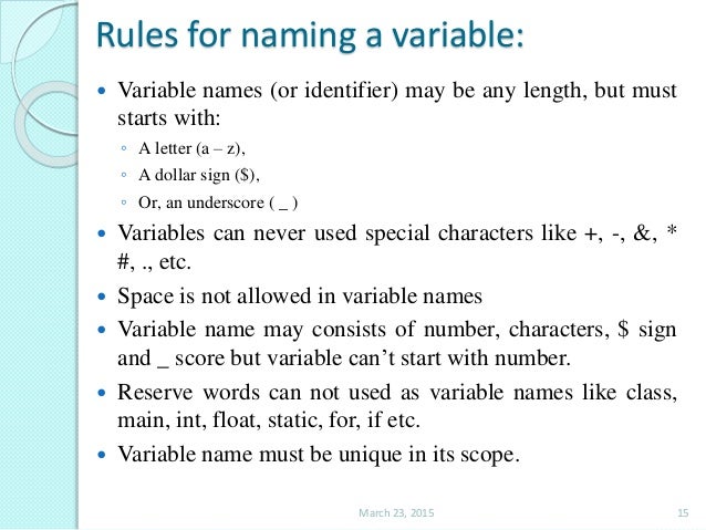 Data types, Variables, Expressions & Arithmetic Operators in java