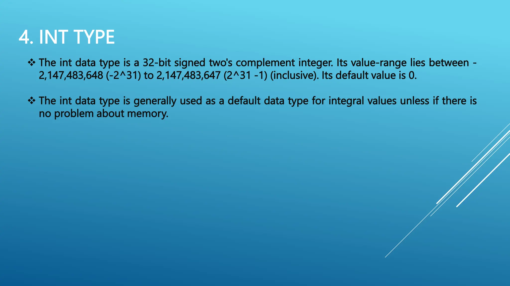 Datatypes In Java Primitive And Nonprimitivepptx