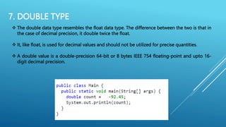 DATATYPES IN JAVA primitive and nonprimitive.pptx