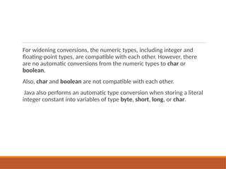 Data types in java.pptx power point of java | PPT