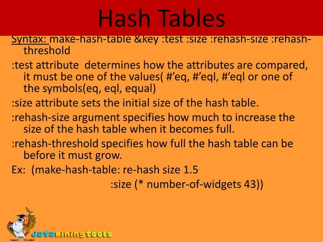 Lisp Data Types In Lisp Ppt