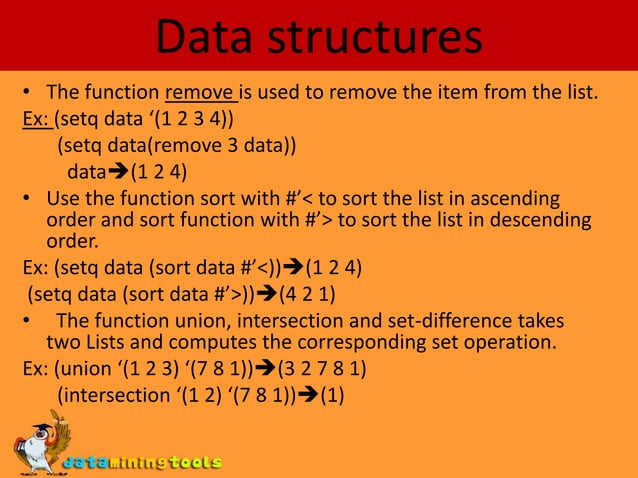 LISP: Data types in lisp | PPT