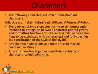 LISP: Data types in lisp | PPT