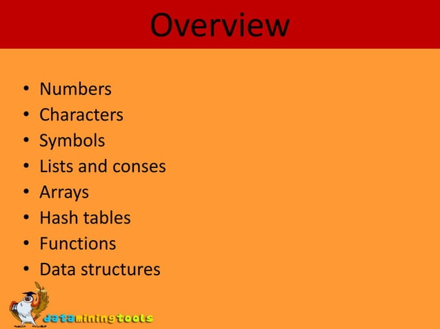 Lisp Data Types In Lisp 9234