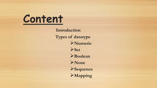 The Datatypes Concept in Core Python.pptx