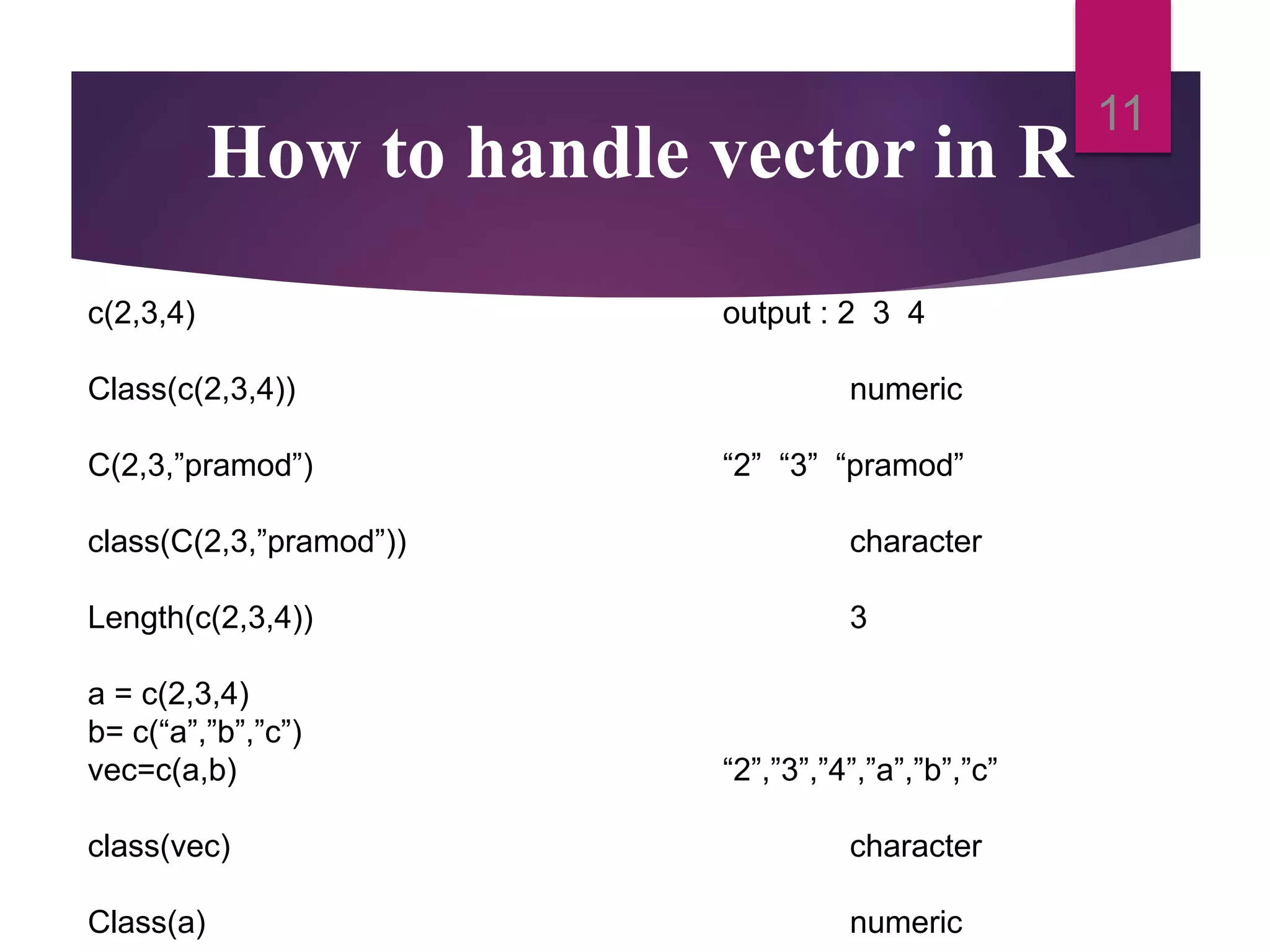 Data types in r | PPTX