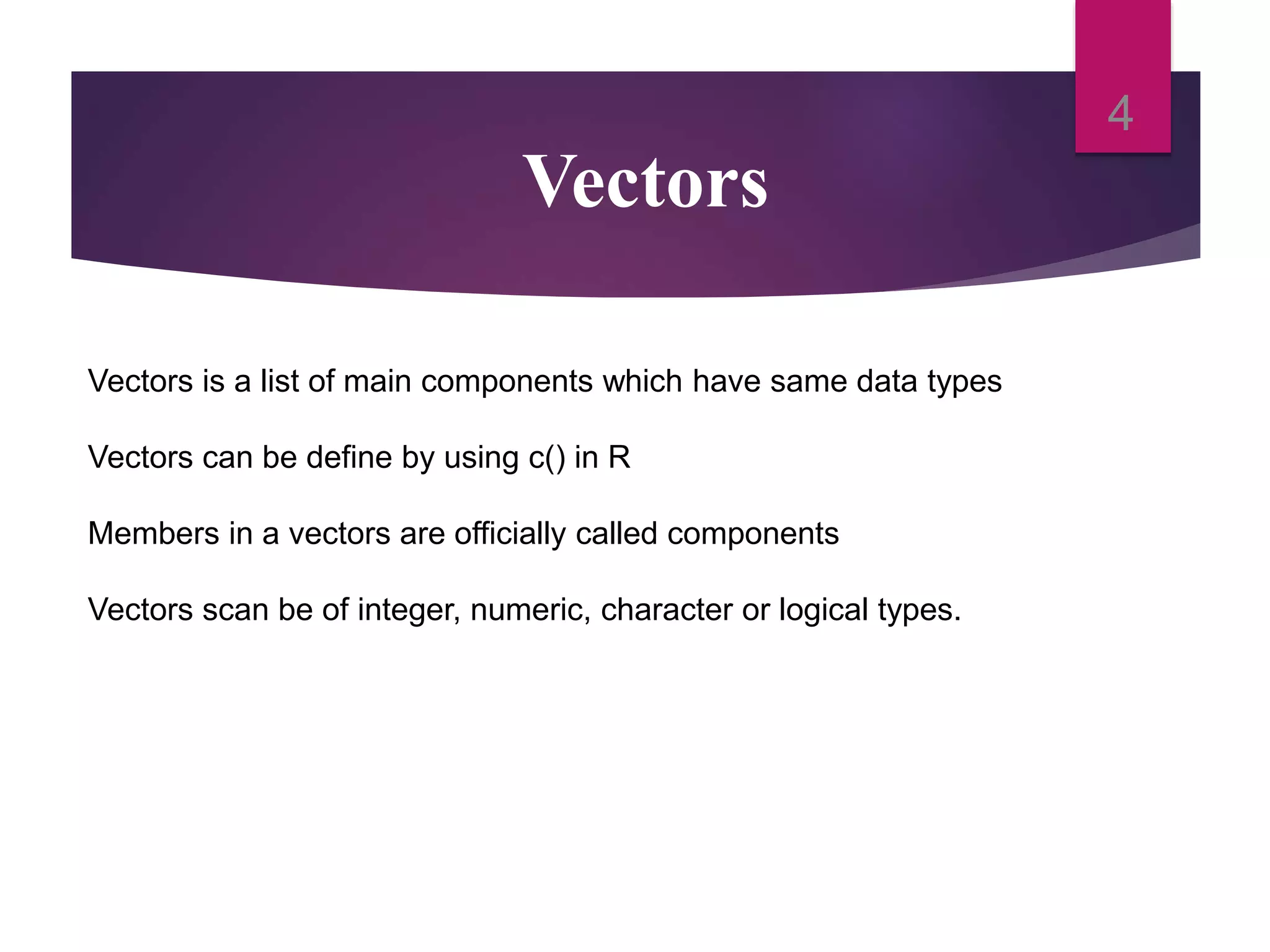 Data Types In R Pptx Programming Languages Computing