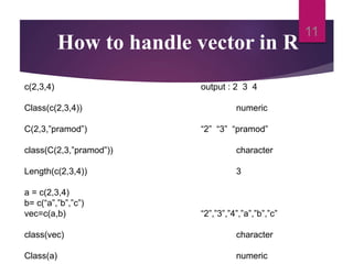 Data types in r | PPTX