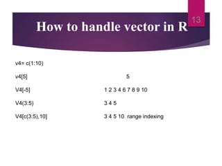 Data types in r | PPTX | Programming Languages | Computing
