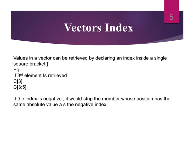 Data types in r | PPTX | Programming Languages | Computing