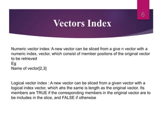Data types in r | PPTX | Programming Languages | Computing