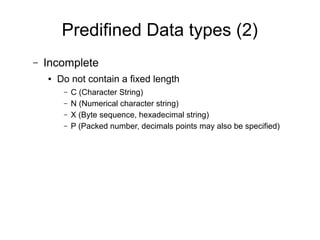 Data types & object | ODP | Programming Languages | Computing