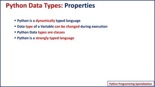 Python Data types properties | PDF