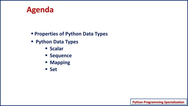 Python Data types properties | PDF