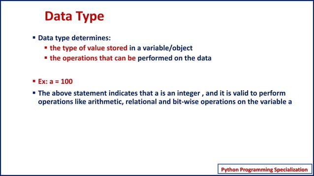 Python Data types properties | PDF