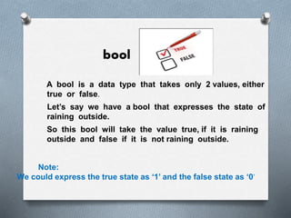 Data types and variables | PPT