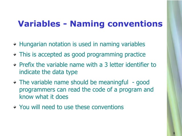 Data Types Vbnet Ppt