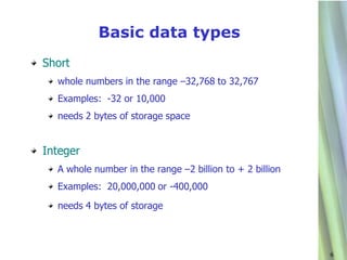 Data types vbnet | PPTX