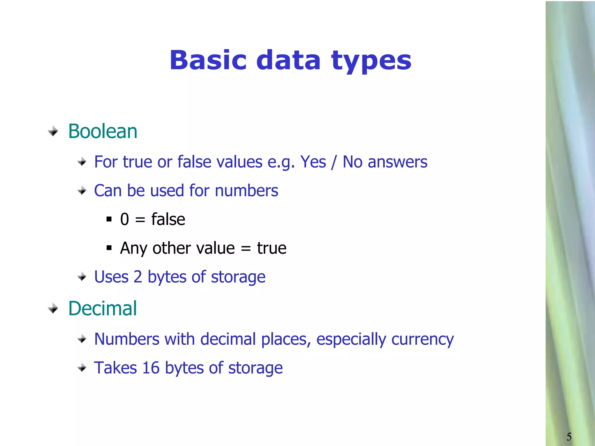 Data types vbnet | PPT