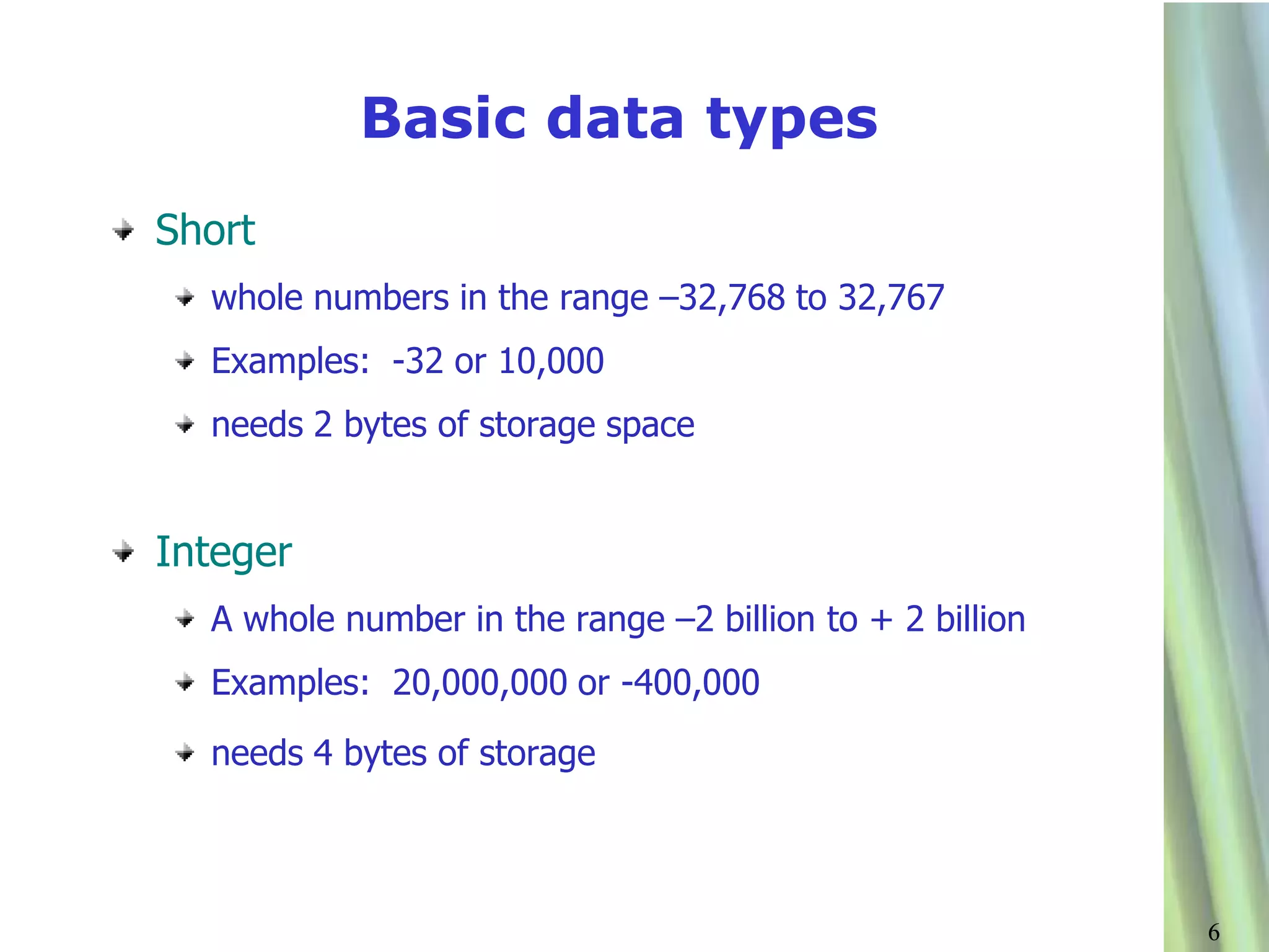 Data types vbnet | PPTX