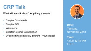 Chapter Dashboards – Part 3: Data Utilization – How to share & leverage ...