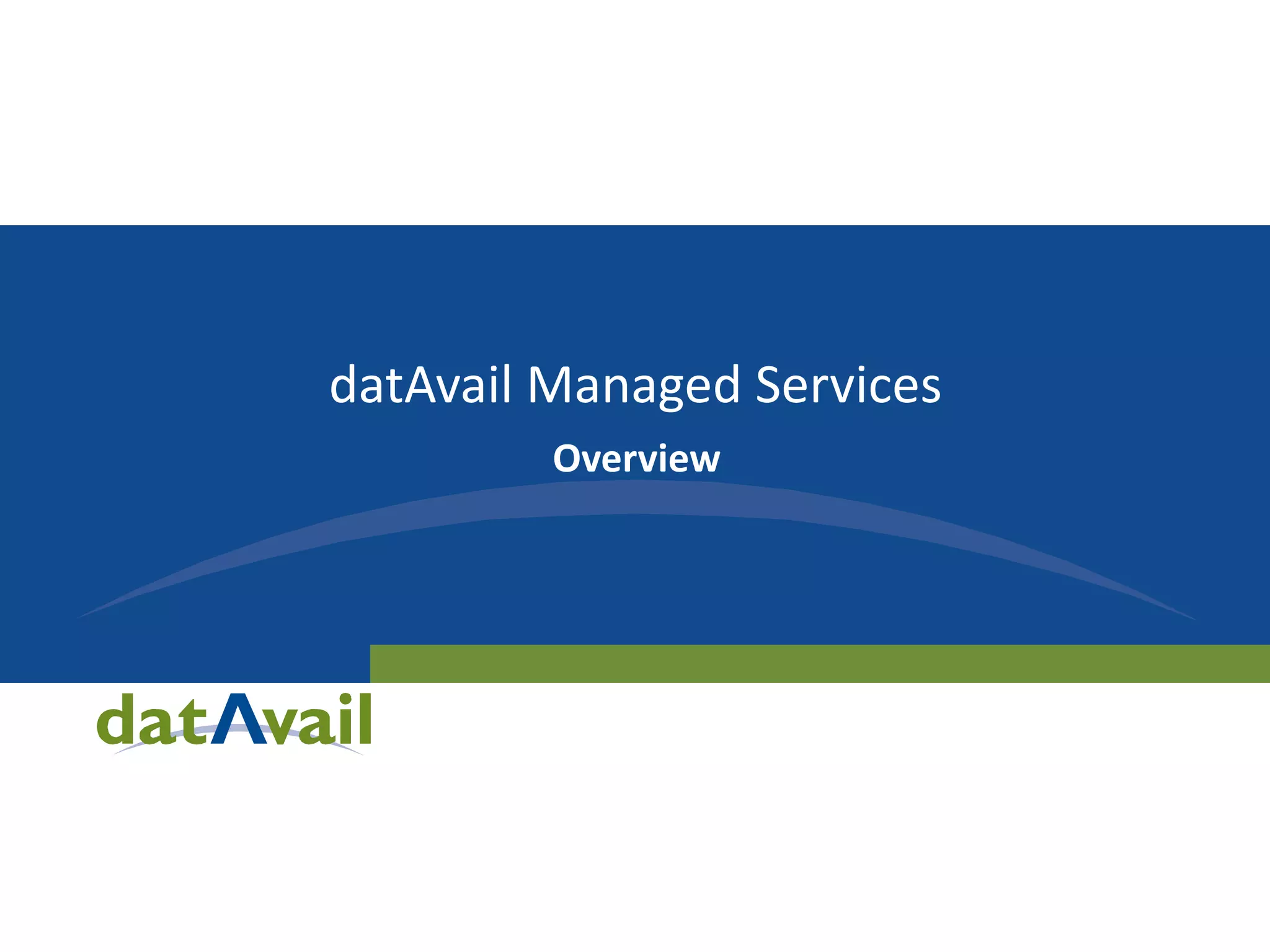 datAvail Customer Overview | PPT