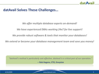 datAvail Customer Overview | PPT