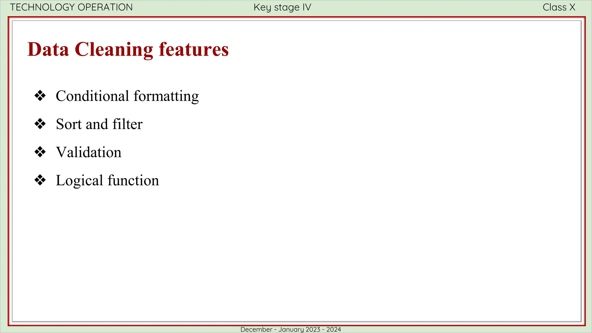 Lesson On Data Validation Pptx For Grade 10 Pptx Computing