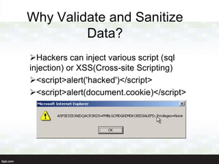 Rabin Shrestha: Data Validation and Sanitization in WordPress | PPT