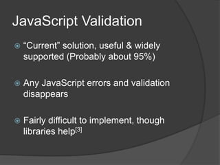 Data validation in web applications | PPTX
