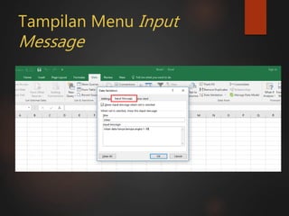 Data validation ms. excel | PPTX