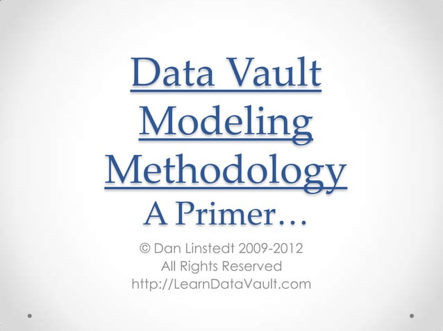 IRM UK - 2009: DV Modeling And Methodology | PPTX | Databases | Computer Software and Applications